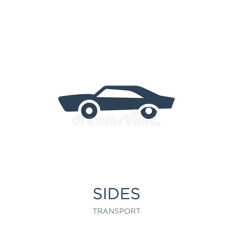 Sides Icon in Trendy Design Style. Sides Icon Isolated on White ...