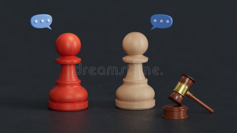 Sides To Trial Come To a Compromise. Reaching Consensus Stock ...