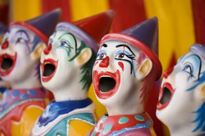 Sideshow clowns stock photo. Image of white, sideshow - 21111400