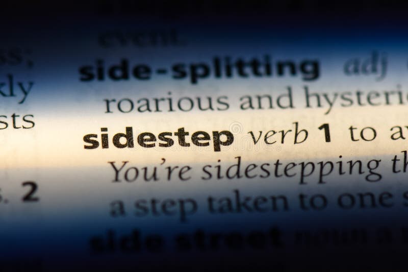 Sidestep stock image. Image of sidestep, dictionary - 126619249