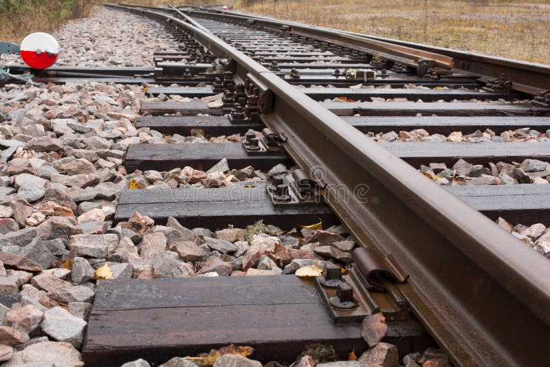 Sidetrack railway track stock image. Image of track, train - 61425107