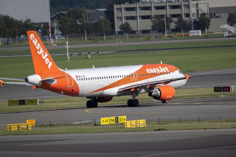 Sideview Easyjet Plane at Schiphol Airport the Netherlands 29-8-2024 ...