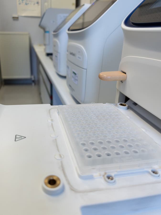 Sideview of a Real Time Pcr Instrument in an Analytical Laboratory. the ...