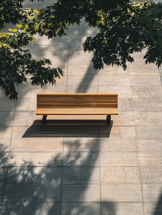 Sidewalk Bench stock photo. Image of architecture, scene - 378147210