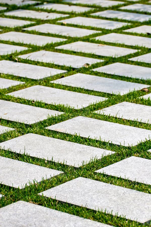 Trails Brick, on the Grass. Stock Photo - Image of environment, green ...