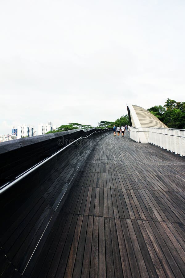 Sidewalk on the bridge stock image. Image of object, view - 87293693