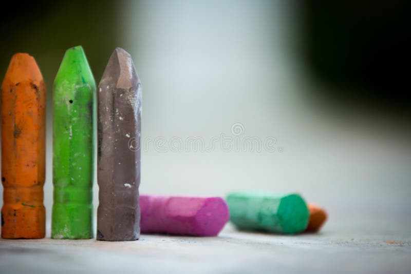 Sidewalk Chalk on Concrete Texture Stock Photo - Image of orange ...