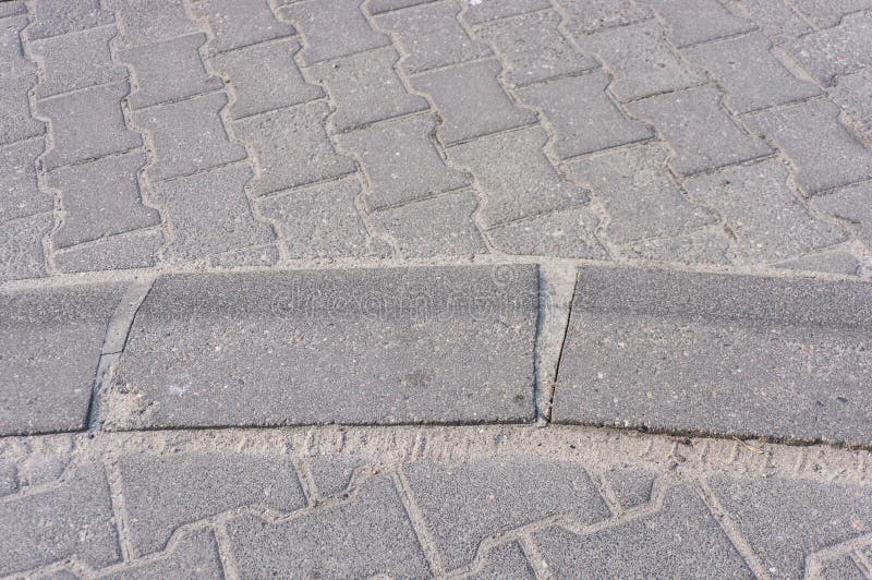 Sidewalk edge stock image. Image of sidewalk, block, street - 51716779