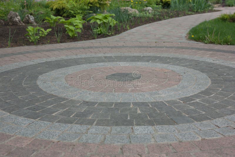 Sidewalk with Granite Pavement Stock Image - Image of lane, safe: 16826091