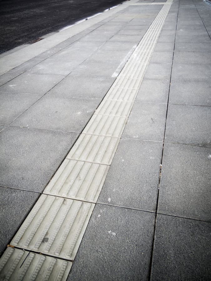 Sidewalk marker stock photo. Image of marking, slabs - 95710022