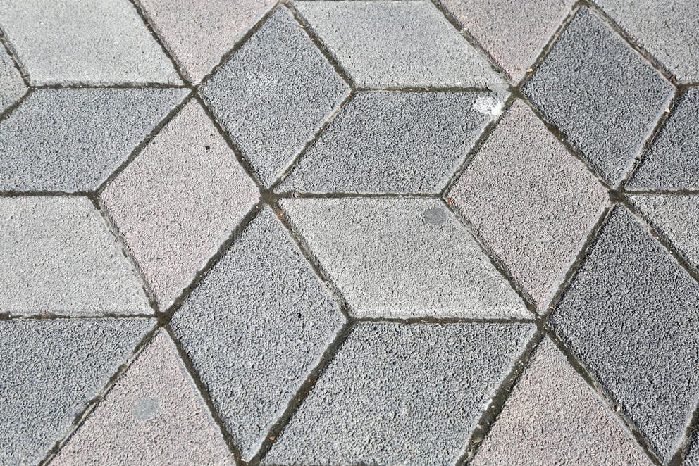 Sidewalk Pavement 3D Cubes stock photo. Image of cubes - 45138578