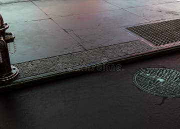 Sidewalk and Street Backdrop Stock Photo - Image of lane, floor: 240048070