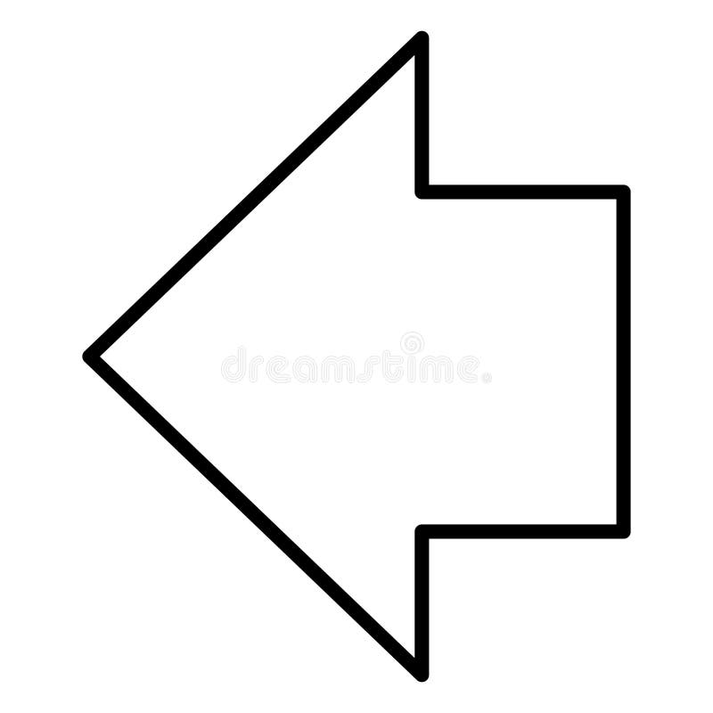 Sideways Arrow Icon. Left Icon Stock Illustration - Illustration of ...