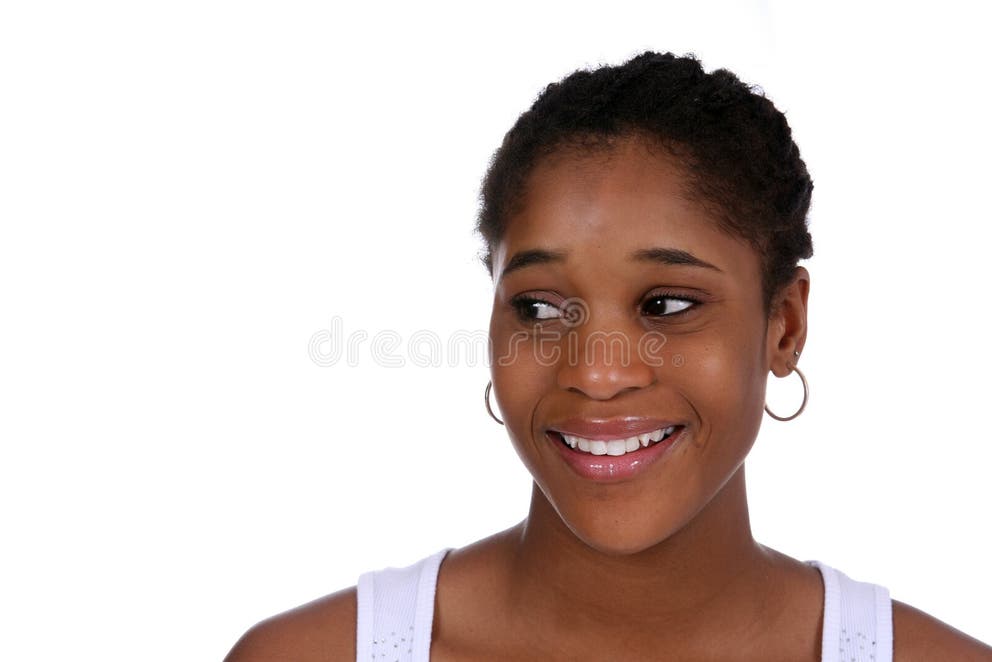 Sideways Glance stock photo. Image of smile, wonder, question - 5409390