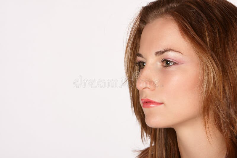 Sideways Look From Pretty Girl Picture. Image: 8035348