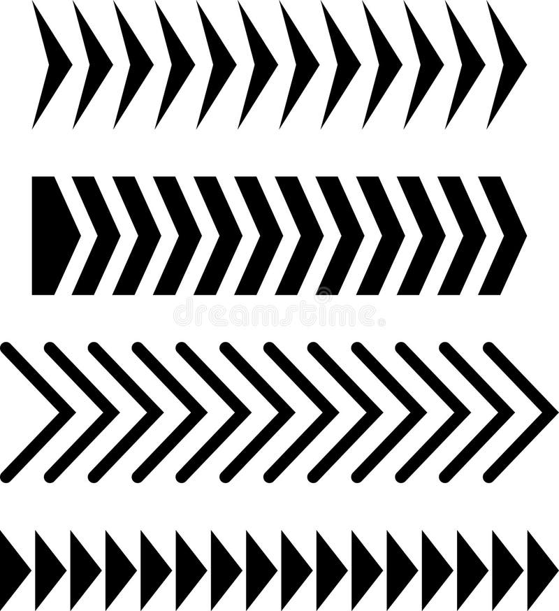 Sideways Set. Linear Signs Collection. Arrow Design. Arrow Linear Fast ...