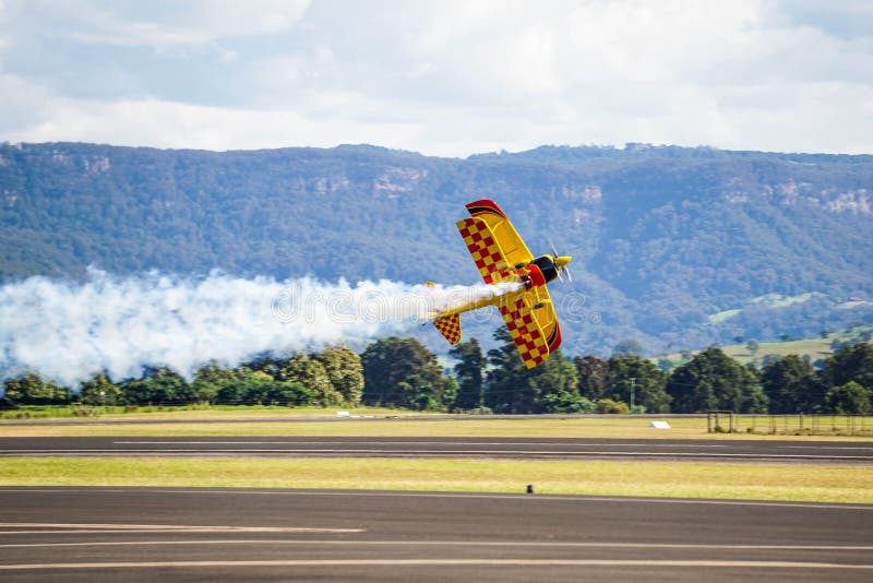 Stunt biplane 3 stock image. Image of biplane, wing, fast - 542659