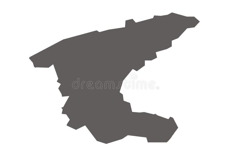 Sidhi District Map Highlighted on Madhya Pradesh State Map Stock Vector ...