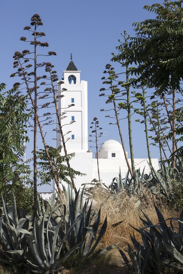 Sidi Bou Said Mosque, Tunisia Stock Image - Image of nature, building ...