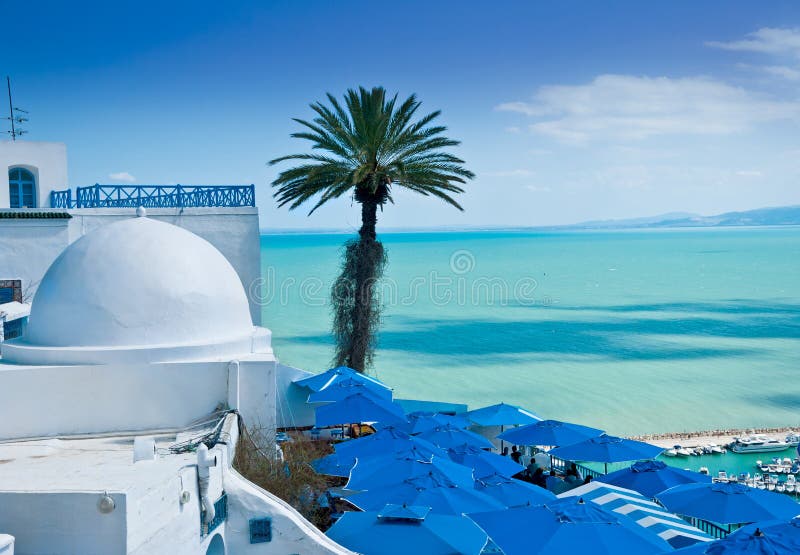 Sidi Bou Said stock photo. Image of grate, tunis, blue - 3144088
