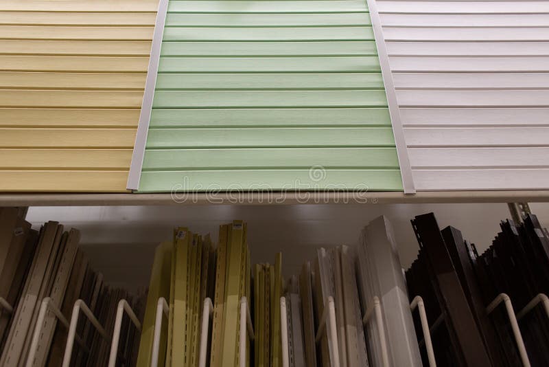 Siding Multi-colored Pallet Row Set Rack Ready for Construction on ...