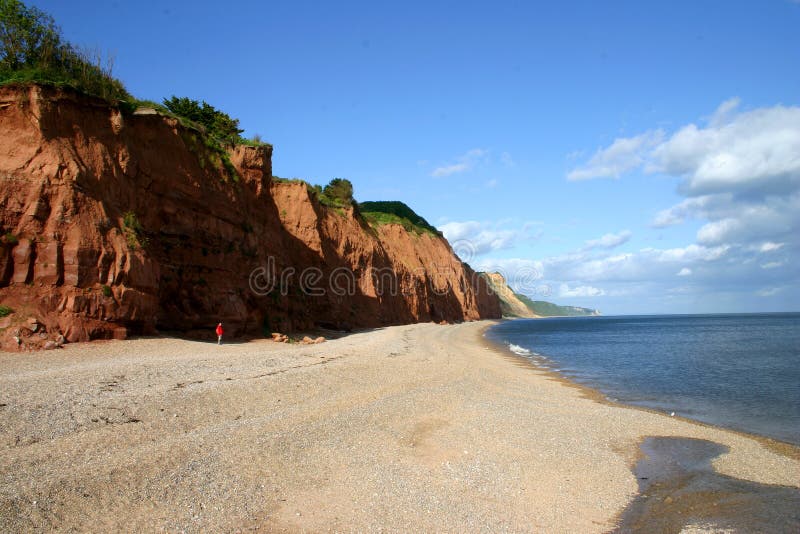 Sidmouth Beach stock photo. Image of view, mudstone, shore - 859516