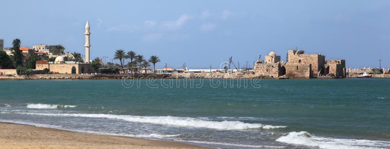 Old Town Sidon, Lebanon stock image. Image of culture - 14415519