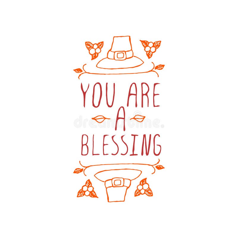 Sie Sind Ein Segen - Typografisches Element Vektor Abbildung ...