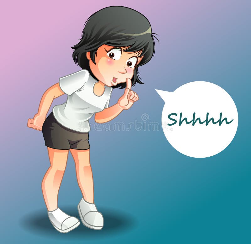 Halten Sie Ruhe Und Stilles Zeichen Des Ruhigen ...