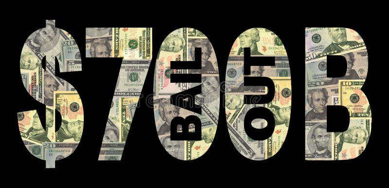 Sieben Hundert Milliarde Dollar Bürgen Heraus Stock Abbildung ...