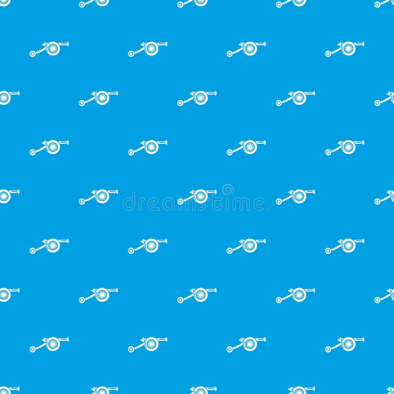 Siege Gun Pattern Vector Seamless Blue Stock Vector - Illustration of ...