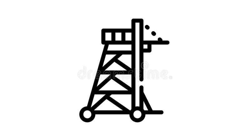 Siege Ladder Glyph Icon Animation Stock Footage - Video of graphic ...