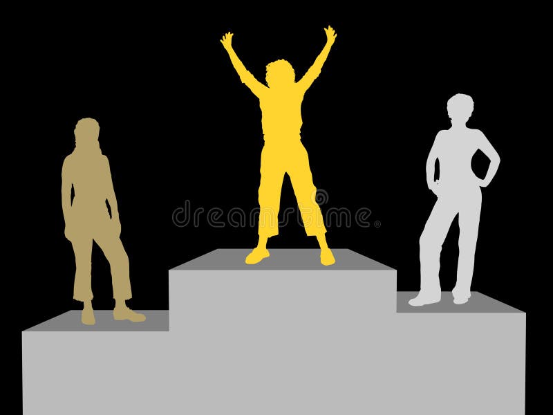 Sieger vektor abbildung. Illustration von läufer, erfolgreich - 19416980