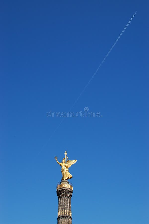 Siegessaeule, Grosser Stern, Goldelse Stock Photo - Image of column ...