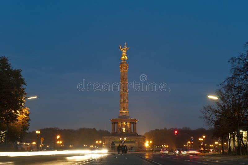 The Siegessaule at Berlin, Germany Stock Image - Image of history ...