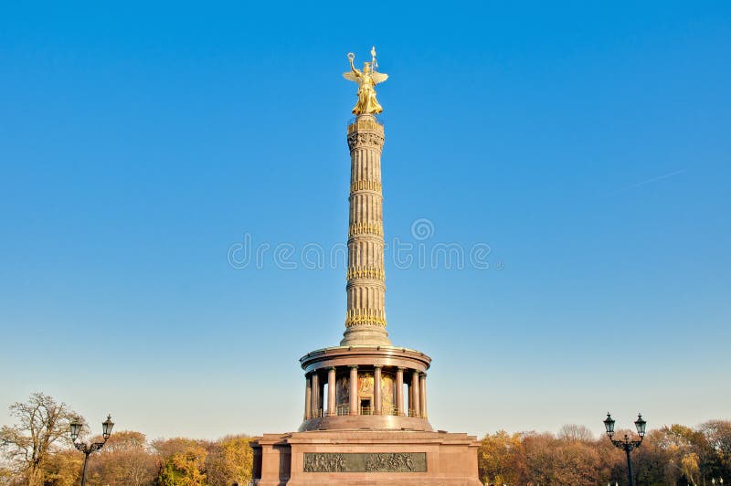 The Siegessaule at Berlin, Germany Stock Photo - Image of johann ...