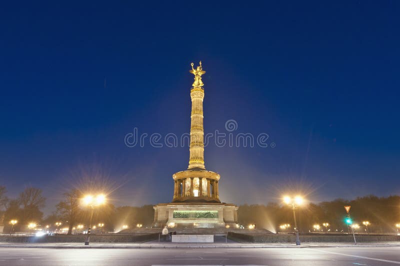 The Siegessaule at Berlin, Germany Stock Image - Image of famous ...