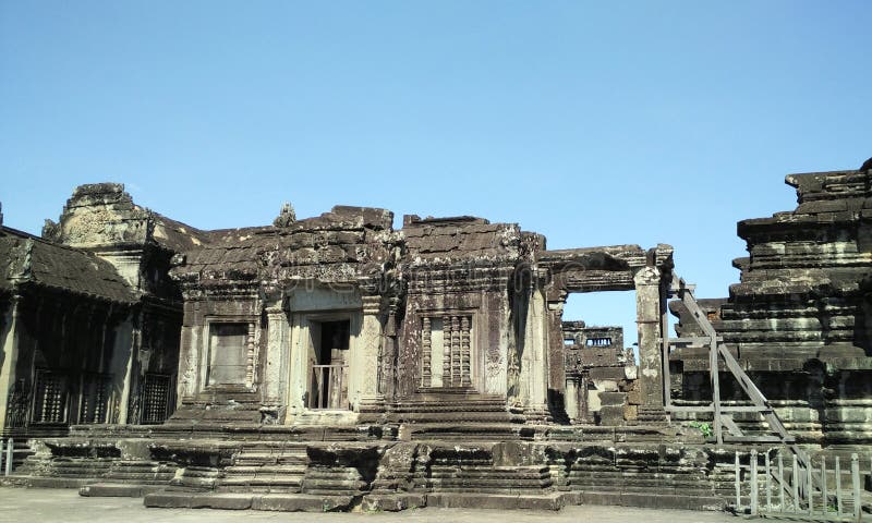 Structure Of Cambodia Temple Stock Image - Image of cambodian ...