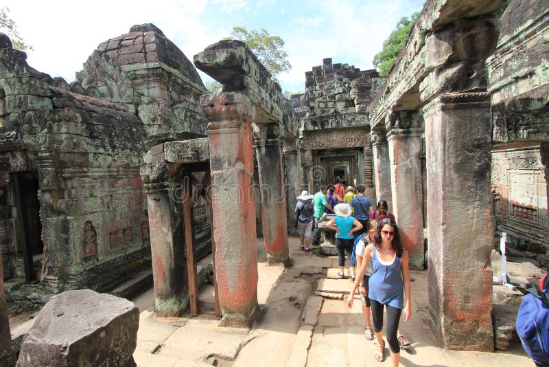 Siem Reap Temple in Cambodia Editorial Stock Image - Image of famous ...
