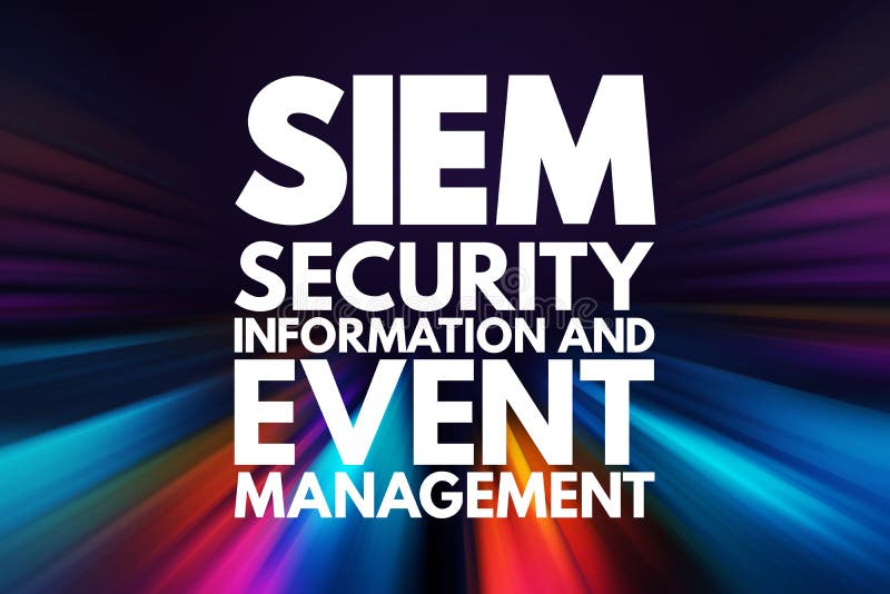 Siem Security Information and Event Management Concept with Big Word or ...