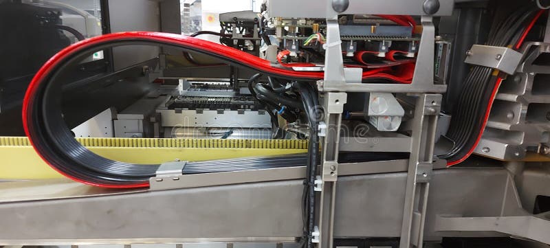 Siemens Assembly Line. Head of the Machine Stock Image - Image of ...