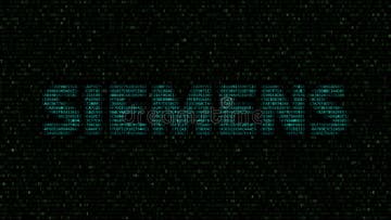 Siemens Logo Made of Hexadecimal Symbols on Computer Screen. Editorial ...