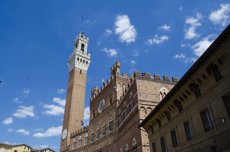 Siena Medieval Italian Cities Stock Image - Image of campo, holiday ...