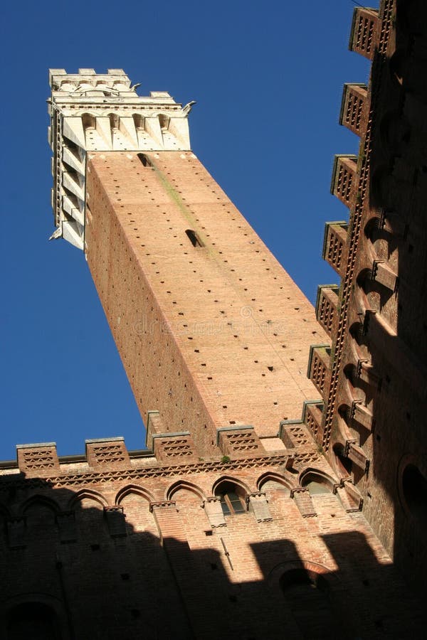 Siena s most famous tower stock photo. Image of middle - 12049978