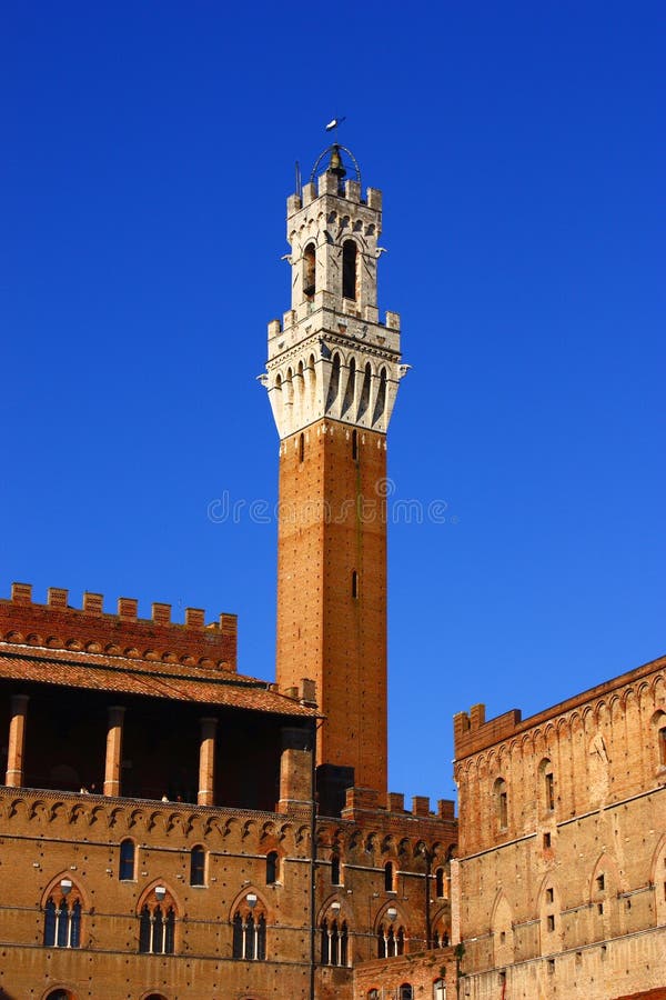 Siena tower stock image. Image of medieval, castle, senese - 7760273
