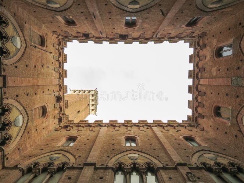 Siena, Town Hall Inner Yard Stock Photo - Image of city, italy: 49890860