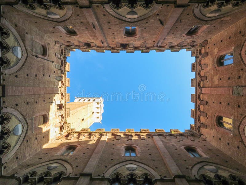 Siena, Town Hall Inner Yard Stock Image - Image of italy, tall: 50529775