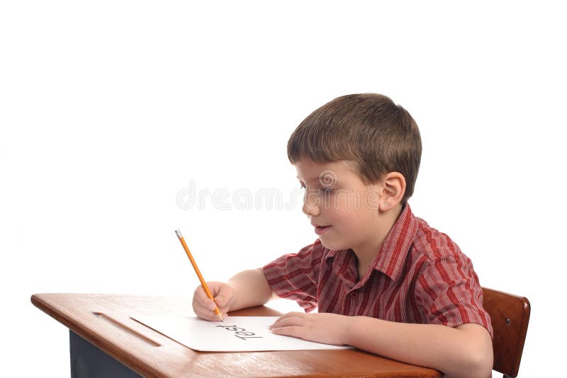 Siendo probado foto de archivo. Imagen de aula, examen - 8512342