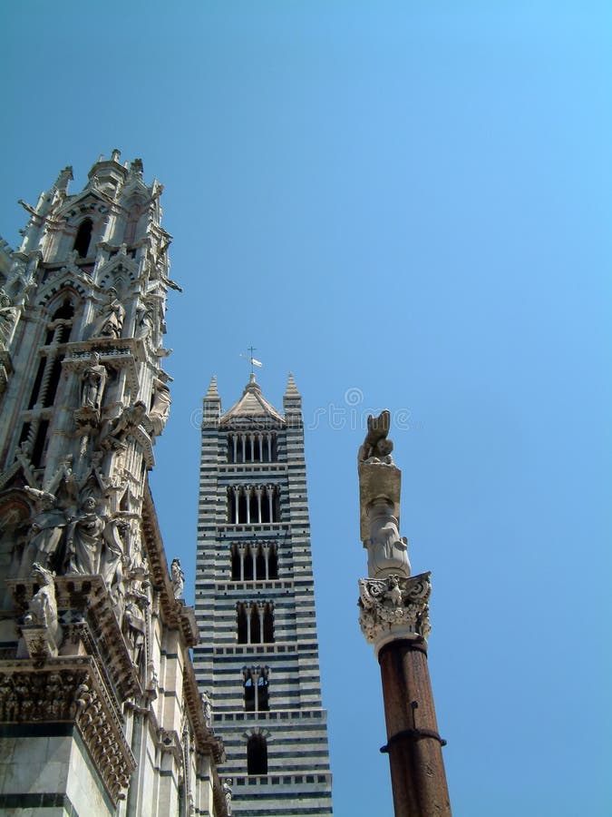 Sienna bell tower stock photo. Image of italy, church, bell - 394042