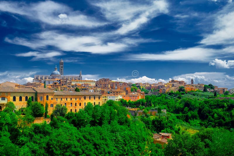 Sienna Italy stock photo. Image of landscape, background - 57987062